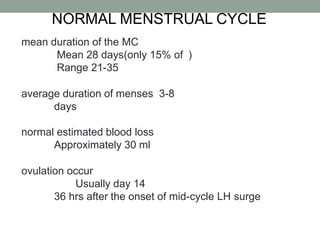 Menstrual cycle | PPTX