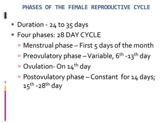 Menstrual cycle | PPTX