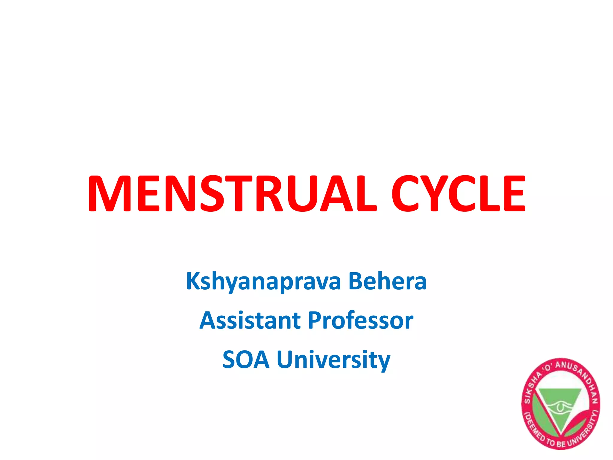 Understanding the Menstrual Cycle | PPT