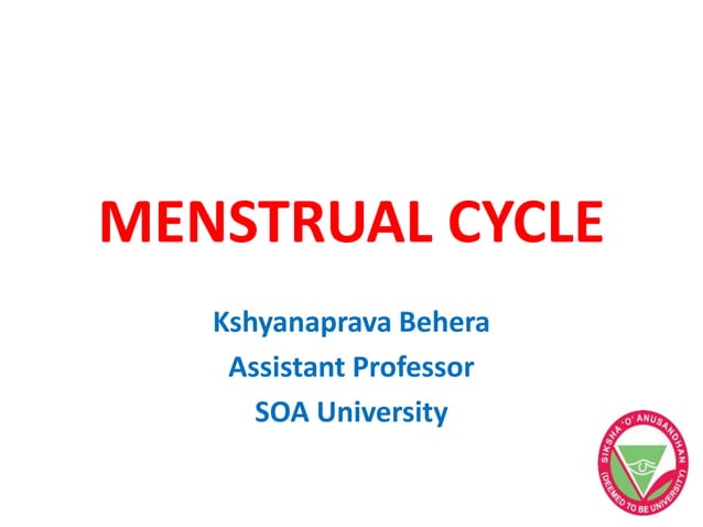 Understanding the Menstrual Cycle | PPT
