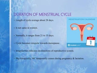 Menstrual cycle | PPTX