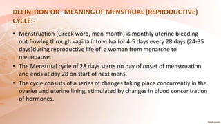 Menstrual cycle | PPTX