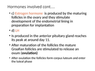 Menstrual cycle.pptx. changes that occur during the menstrual cycle and ...