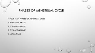Menstrual cycle:- Introduction, Defination, phases of menstrual cycle ...