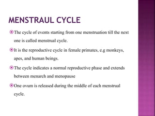 Menstrual cycle | PPTX