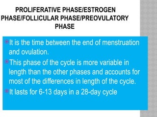 menstrual cycle physiology of female reproductive system | PPTX
