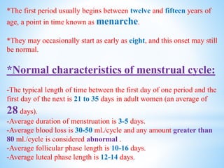 Menstrual cycle and physical therapy for its abnormalities | PDF
