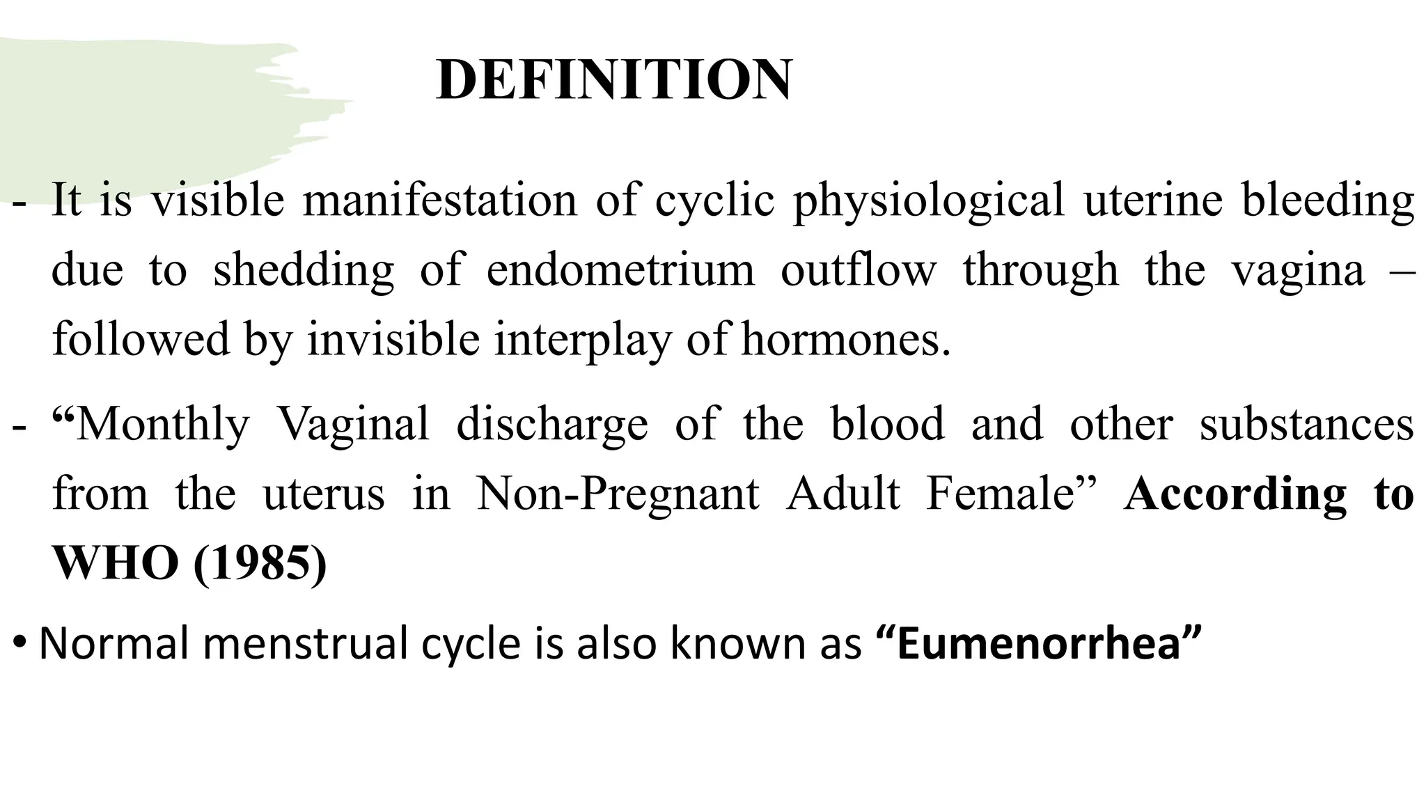 MENSTRUAL CYCLE AND HUMAN SEXUALITY PPTX | PPTX