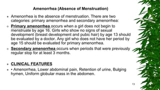 Menstrual cycle disorders | PPTX
