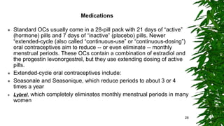 Menstrual cycle disorders | PPTX