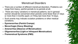 Menstrual cycle disorders | PPTX