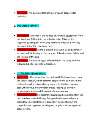 MENSTRUAL CYCLE INFORMATION IN EASY WAY FOR MEDICAL STUDENTS | PDF