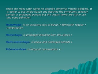 Gynecology 5th year, 4th lecture (Dr. Sindus) | PPT