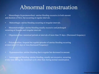 Menstrual disorders | PPTX