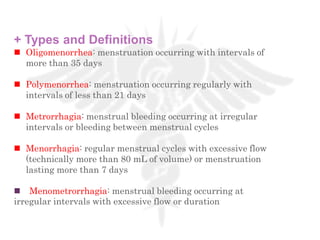 Menstrual disorders | PPTX