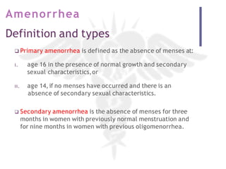 Menstrual disorders | PPTX