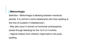 Menstrual Disorders | PPT