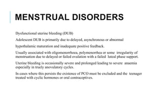 Menstrual Disorders | PPT