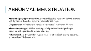 Menstrual Disorders | PPT