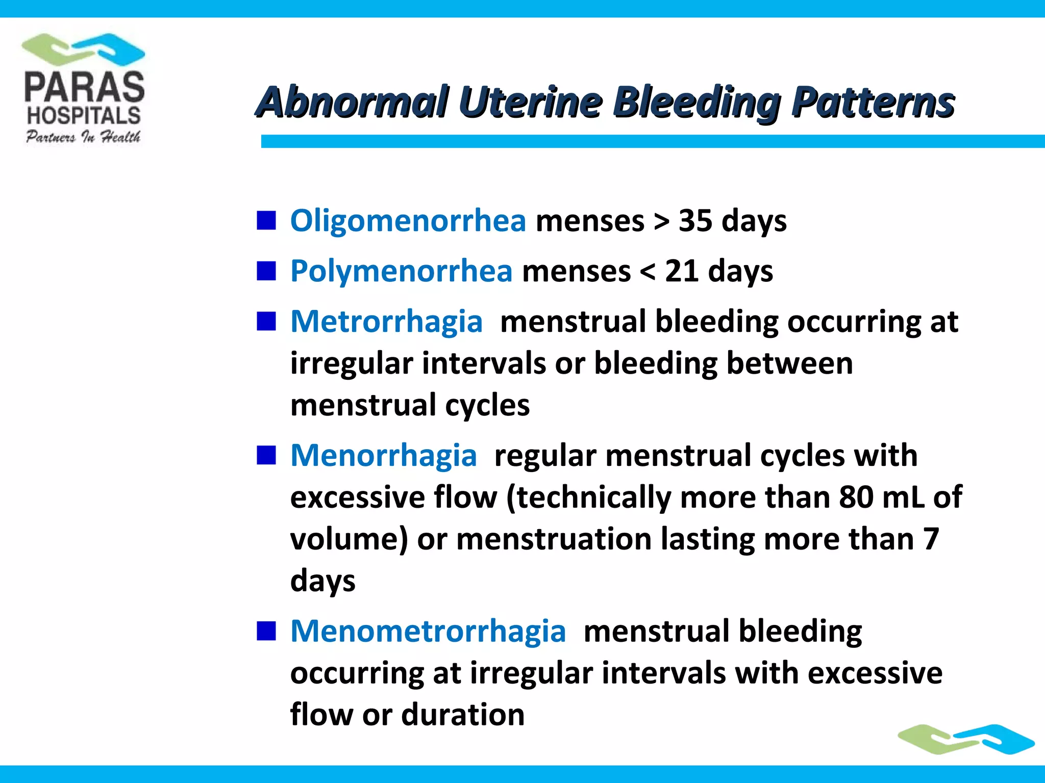 Menstrual disorders in adolescents | PPT
