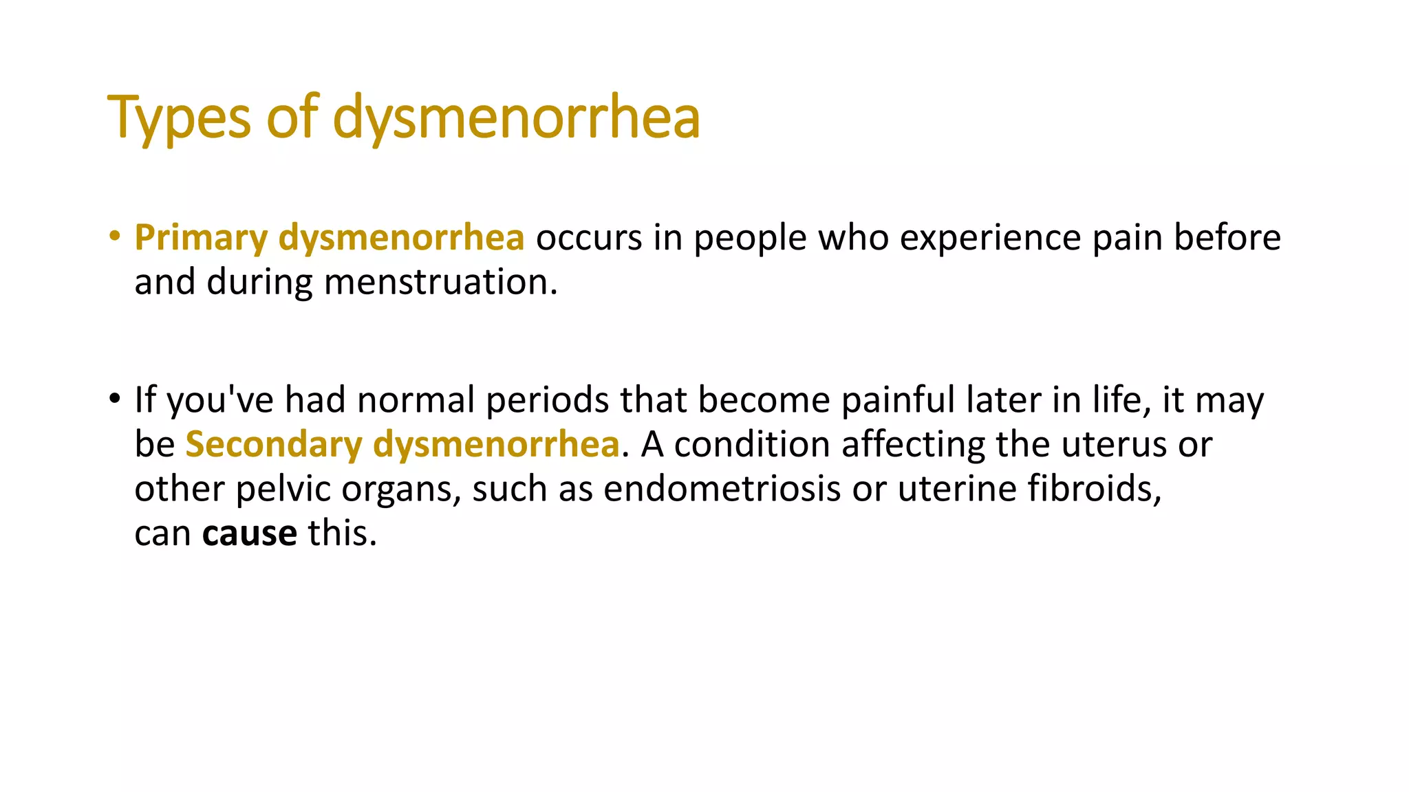 Types of Menstrual disorders and there causes and symptoms | PDF