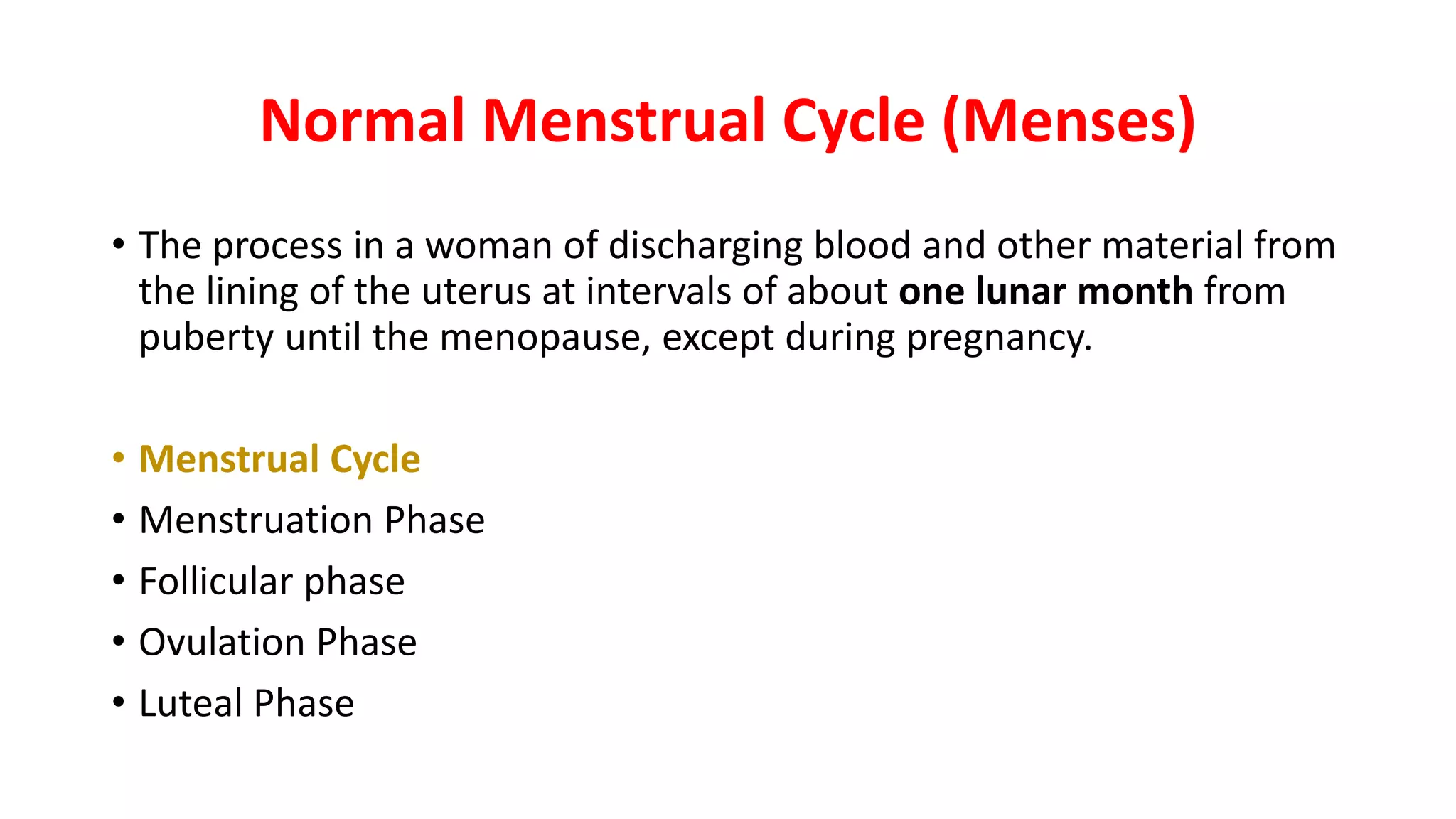 Types of Menstrual disorders and there causes and symptoms | PDF