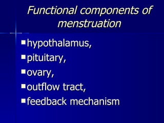 Menstrual dysfunction | PPT
