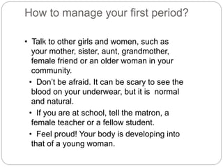 Menstrual hygiene | PPTX