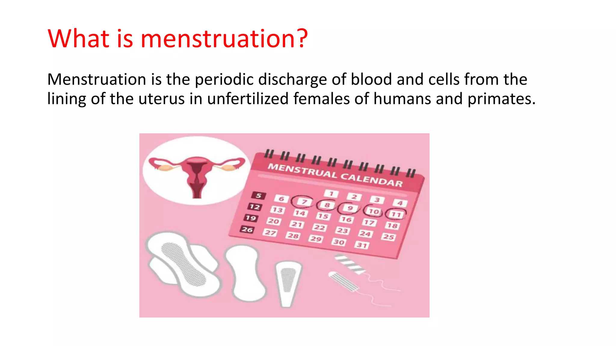 Menstrual hygiene in adolescent girls | PPTX