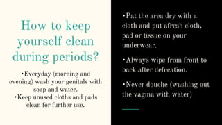 Menstrual hygiene Dr. Dhanashree Gunjal | PPTX