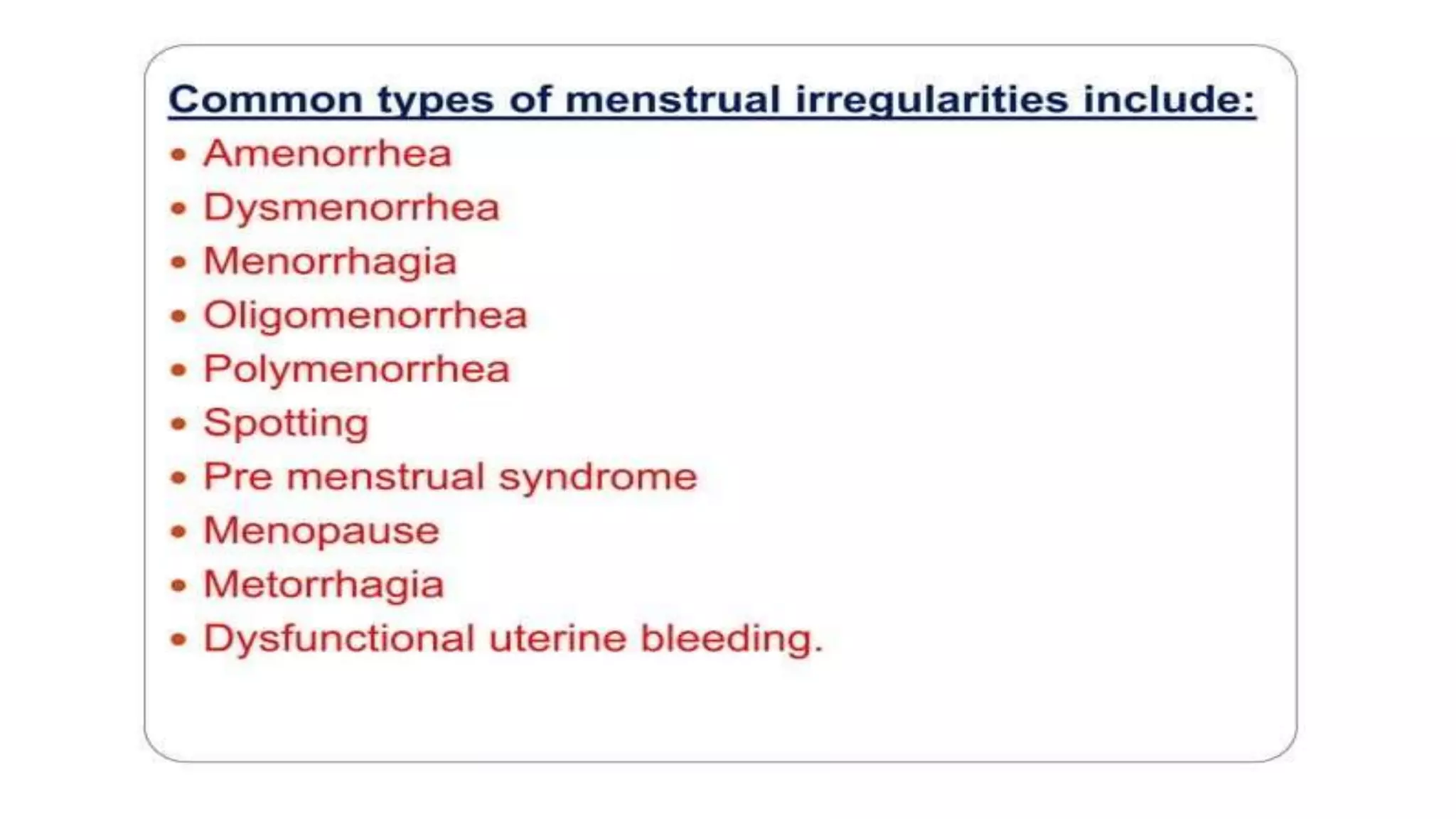 MENSTRUAL IRREGULARITIS ppt.pptx
