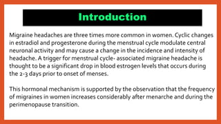 Menstrual migraine -Management| Diagnosis| all aspects - A medical ...
