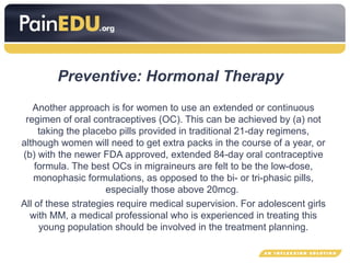 Menstrual migraine tool | PPT