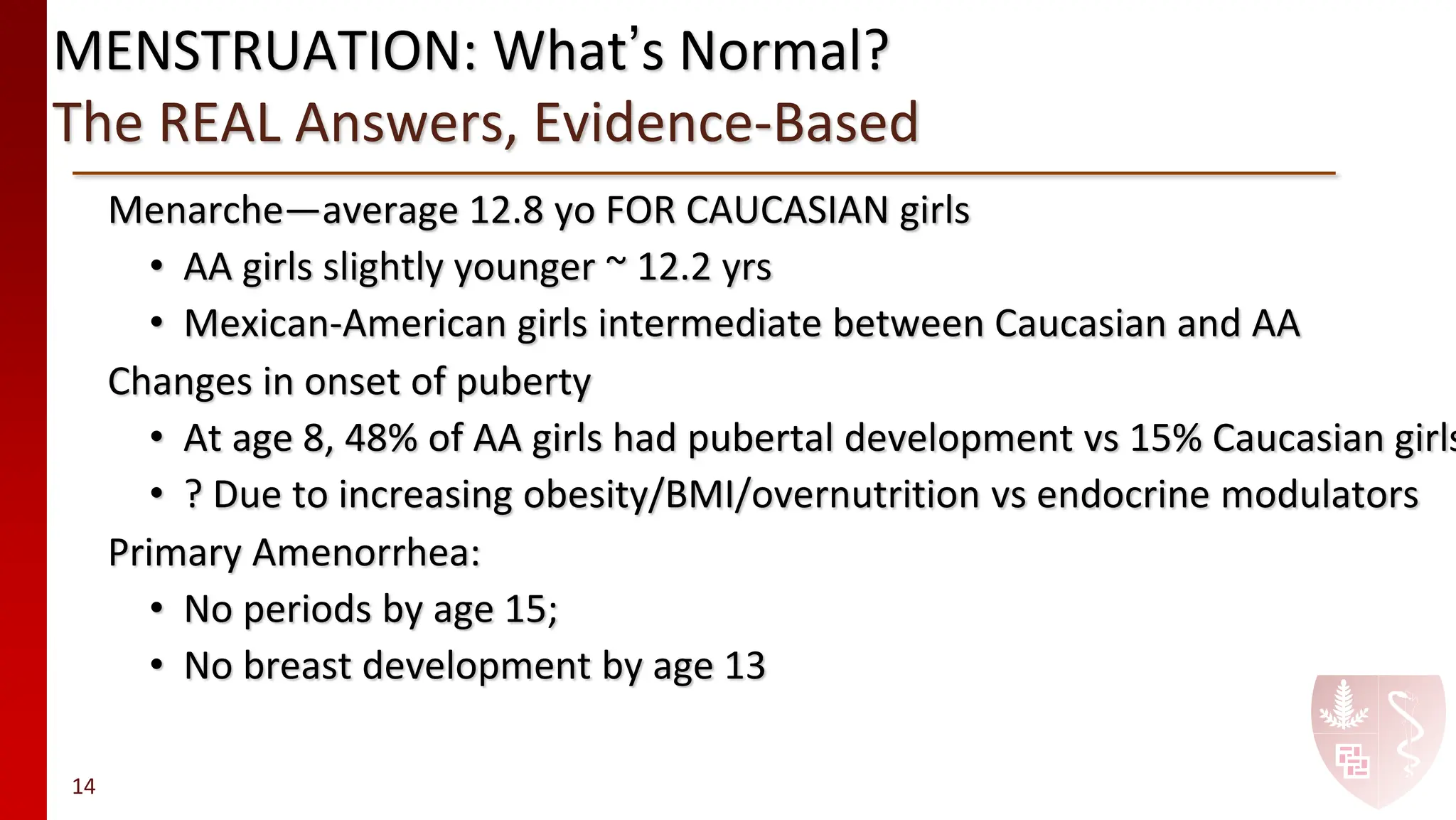 Menstrual Physiology - Stanford Ob-Gyn Dept | PPT