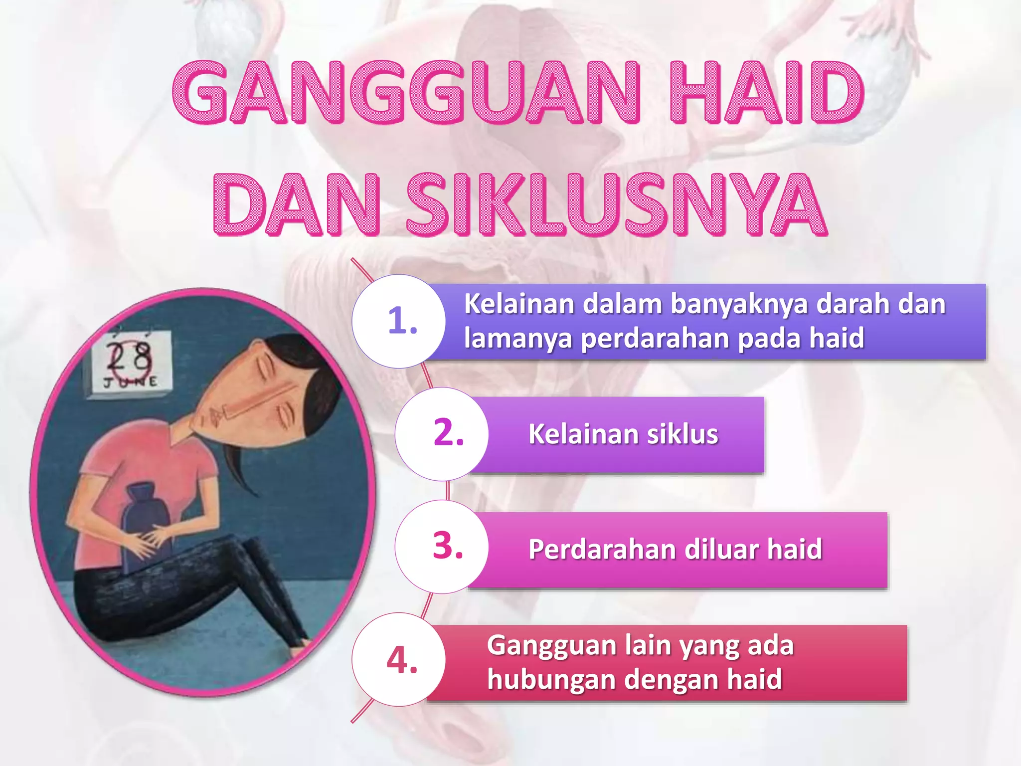 Menstruasi (Siklus Menstruasi dan Gangguannya) | PPTX