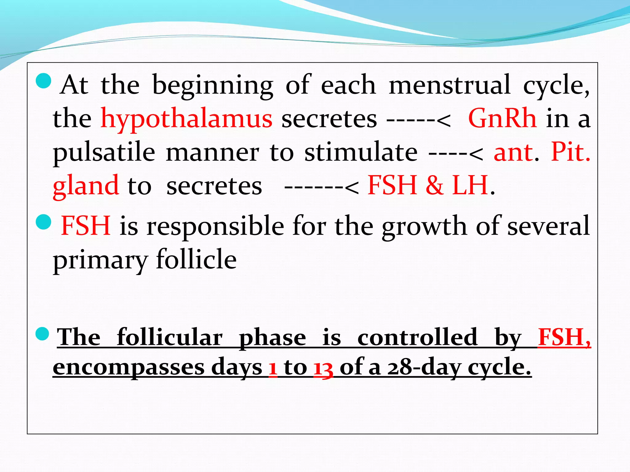 PHYSIOLOGY OF MENSTRUATION 2015 | PPT