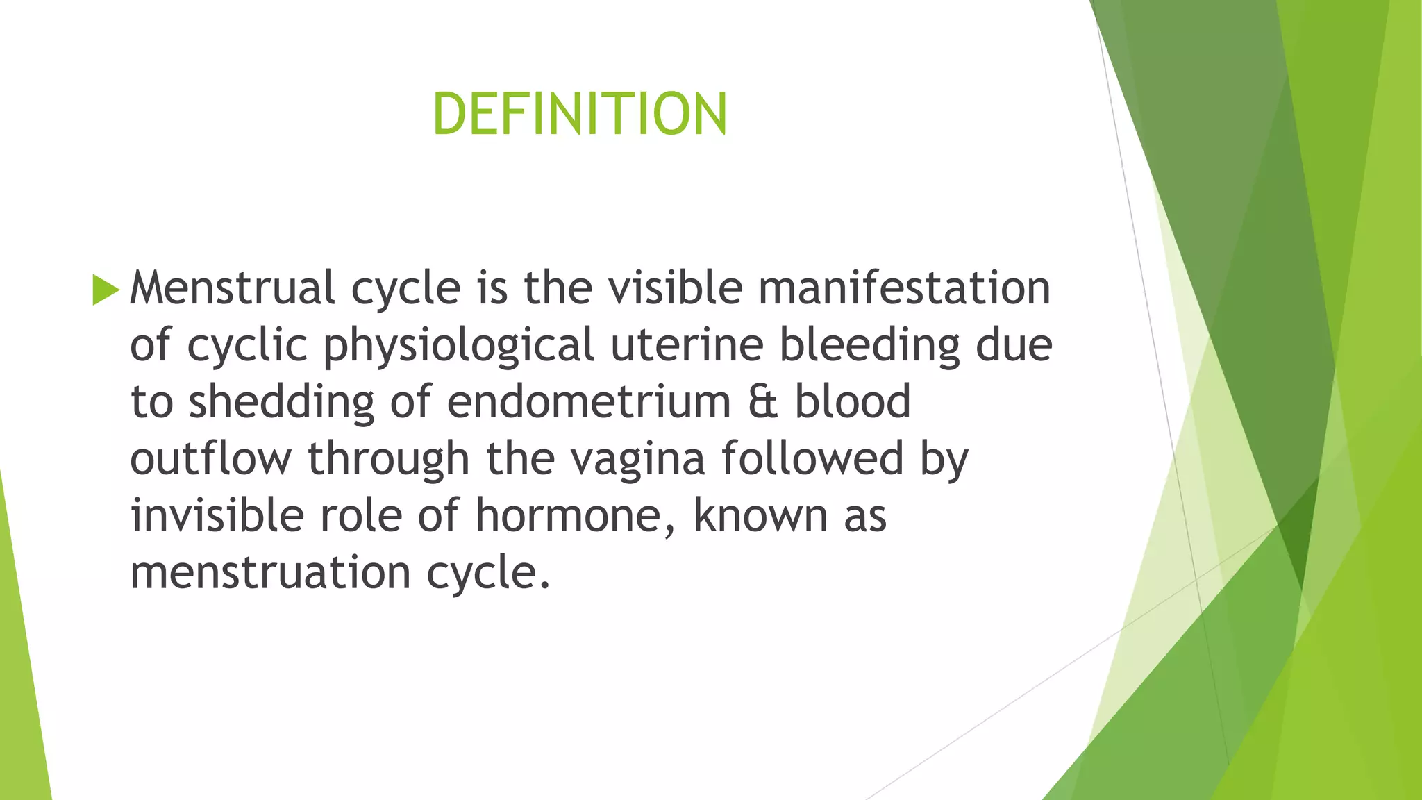 Menstruation cycle | PPTX