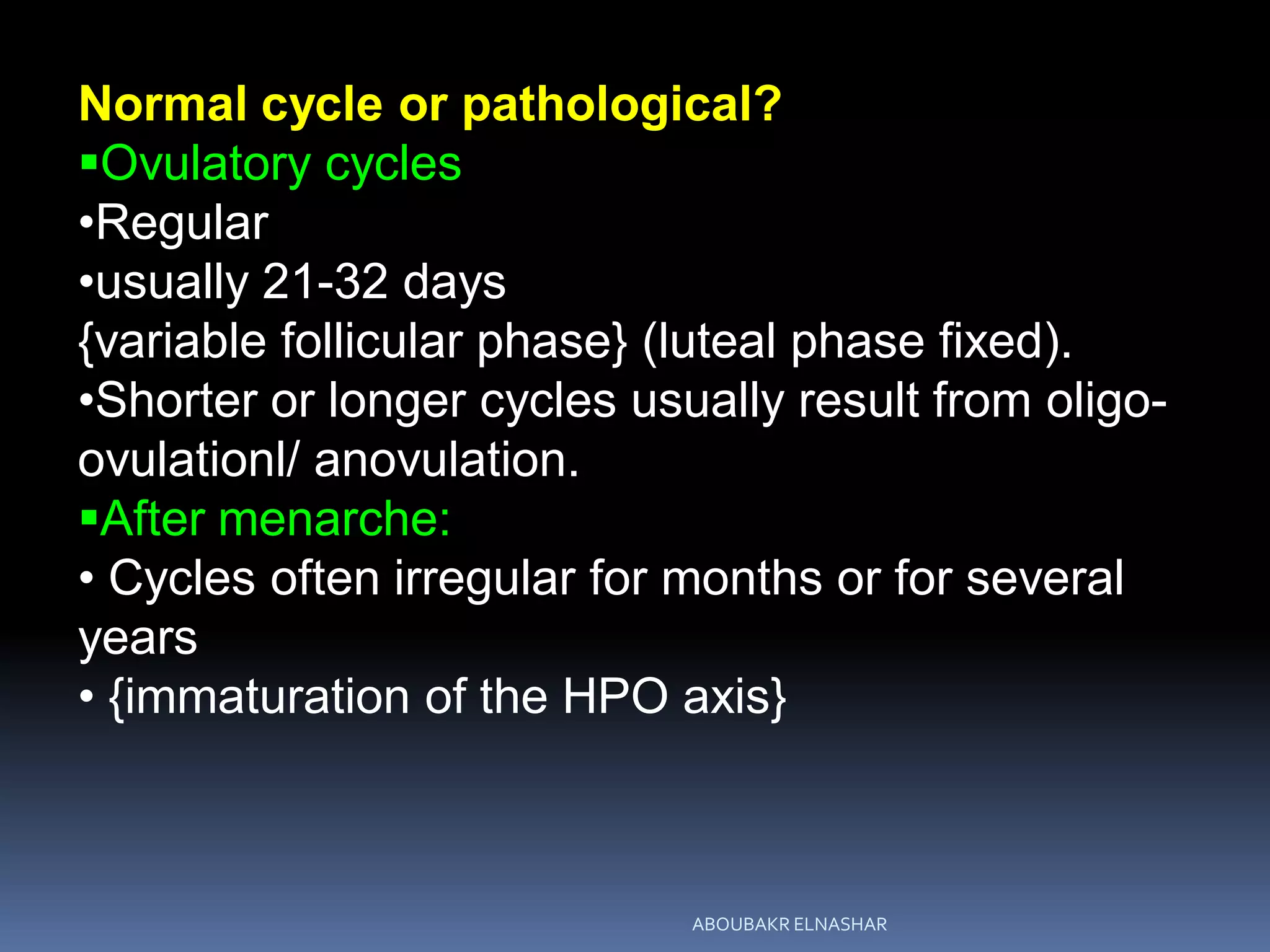 Normal Menstruation | PDF