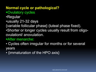 Normal Menstruation | PDF