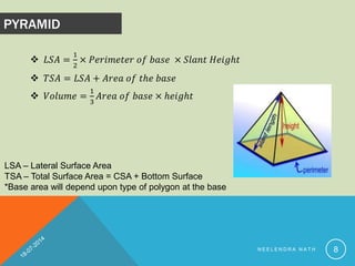 Mensuration formuales | PPTX