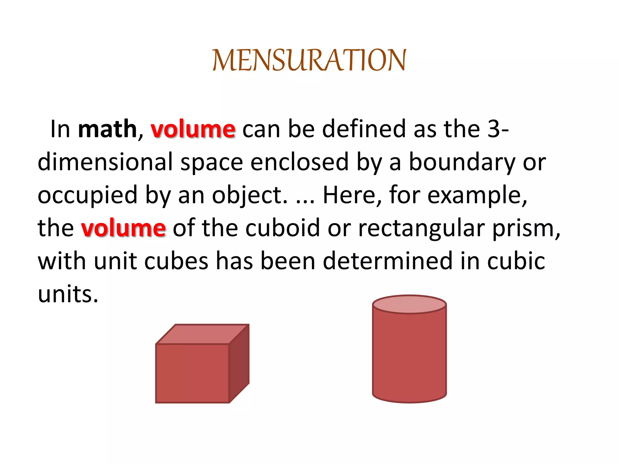 Mensuration | PPTX