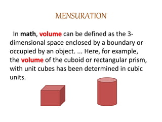 Mensuration | PPTX