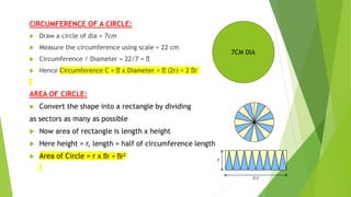 MENSURATION WORKSHOP CALCULTION AND SCIENCE 1ST YEAR PRESENTATION | PPTX
