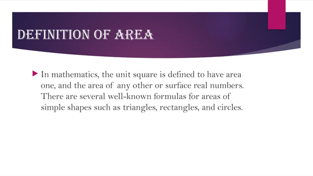 MENSURATION.pptx class5 mathematics topic | PPTX