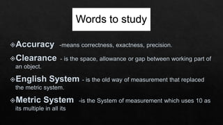 Mensuration and calculation | PPT