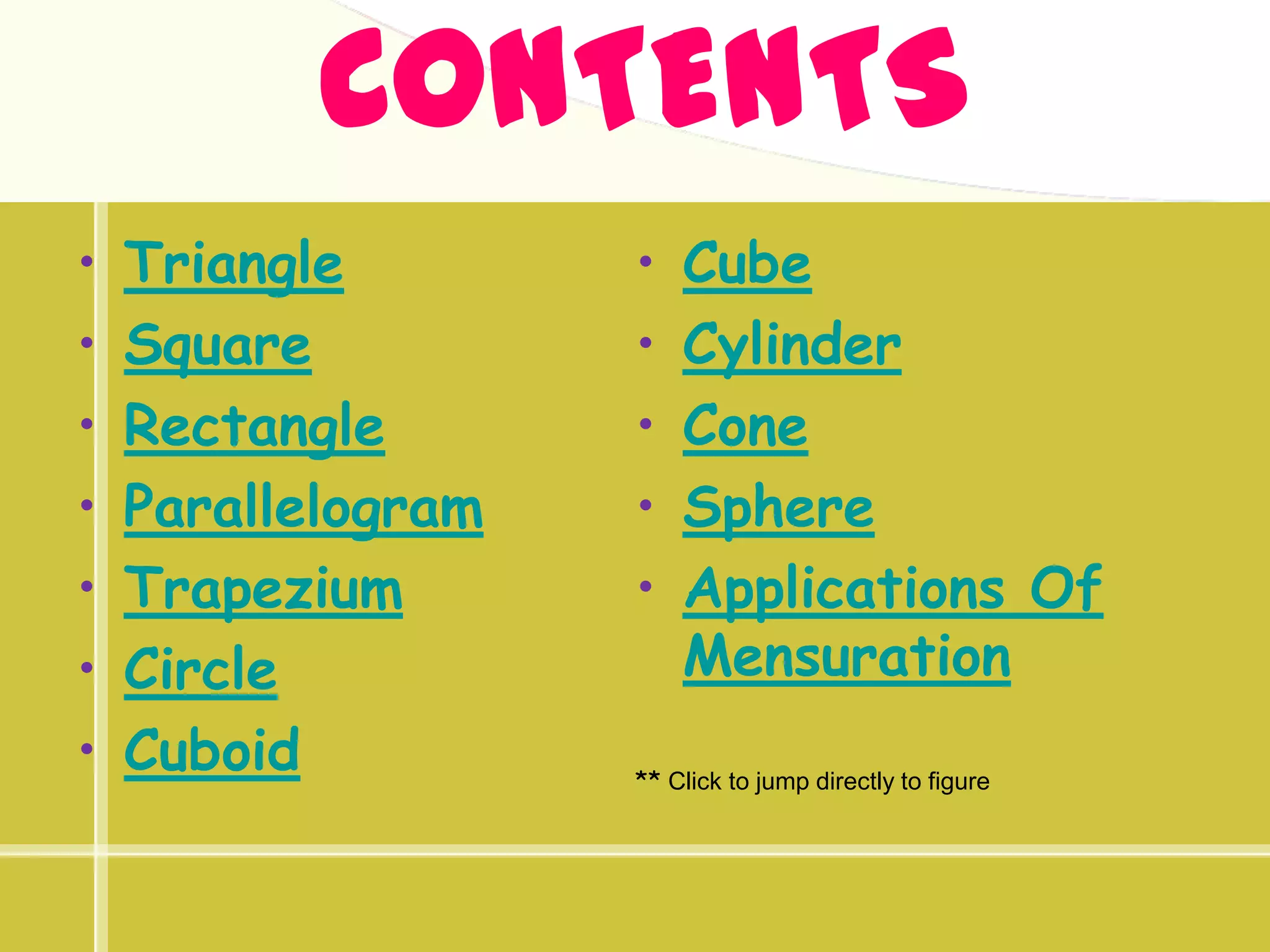 Mensuration and its applications | PPTX