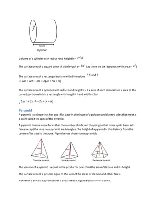 Mensuration notes and_ solved problems | DOCX