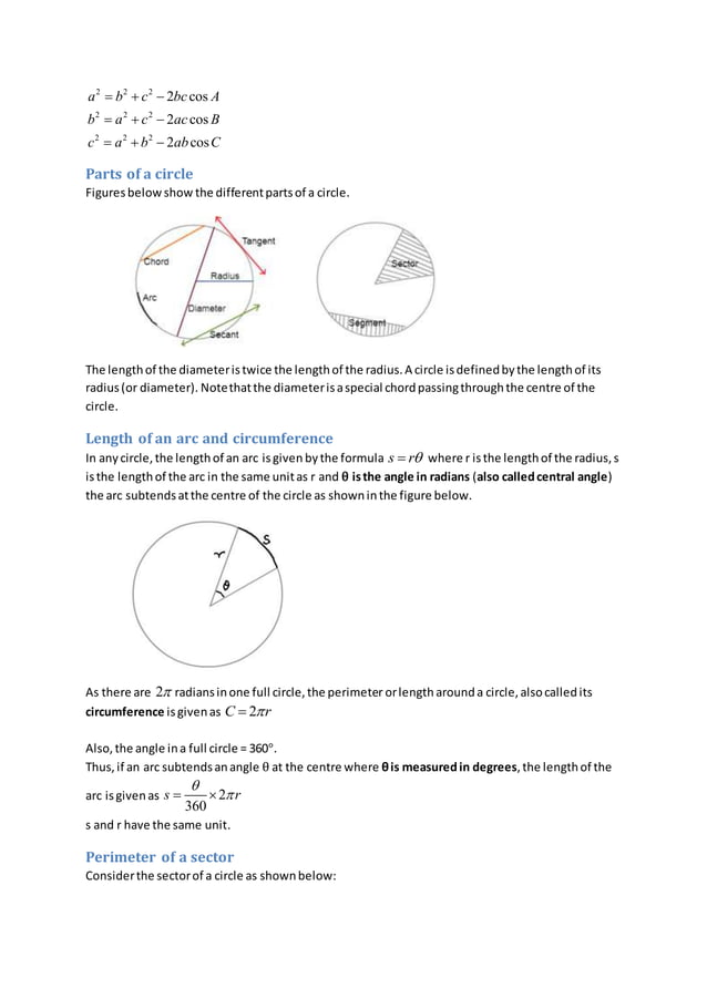 Mensuration notes and_ solved problems | DOCX | Physics | Science
