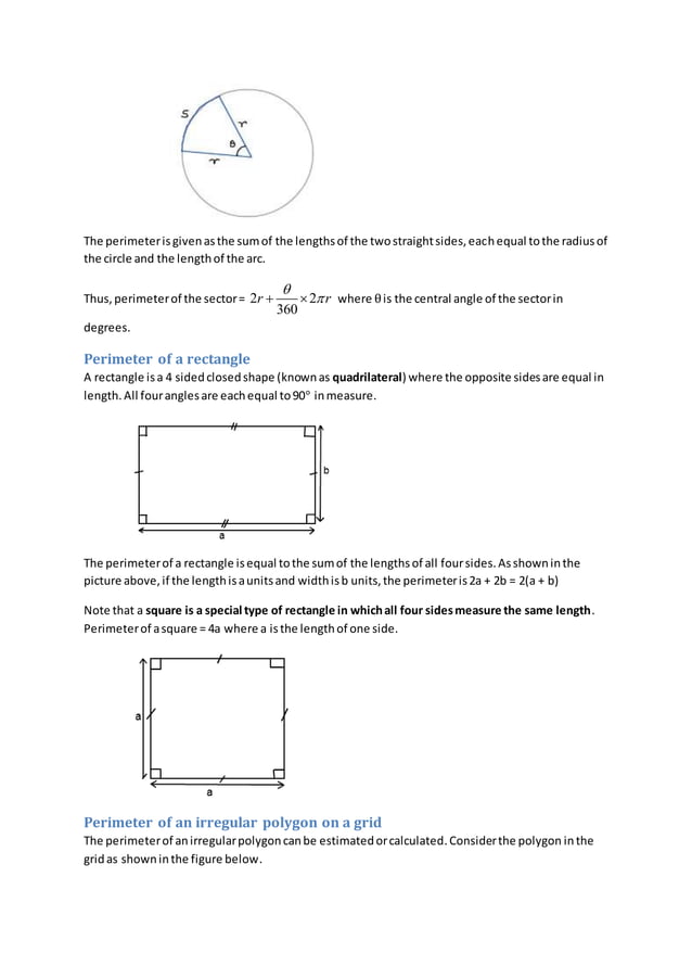 Mensuration notes and_ solved problems | DOCX | Physics | Science