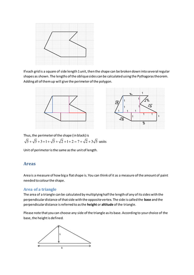Mensuration notes and_ solved problems | DOCX | Physics | Science